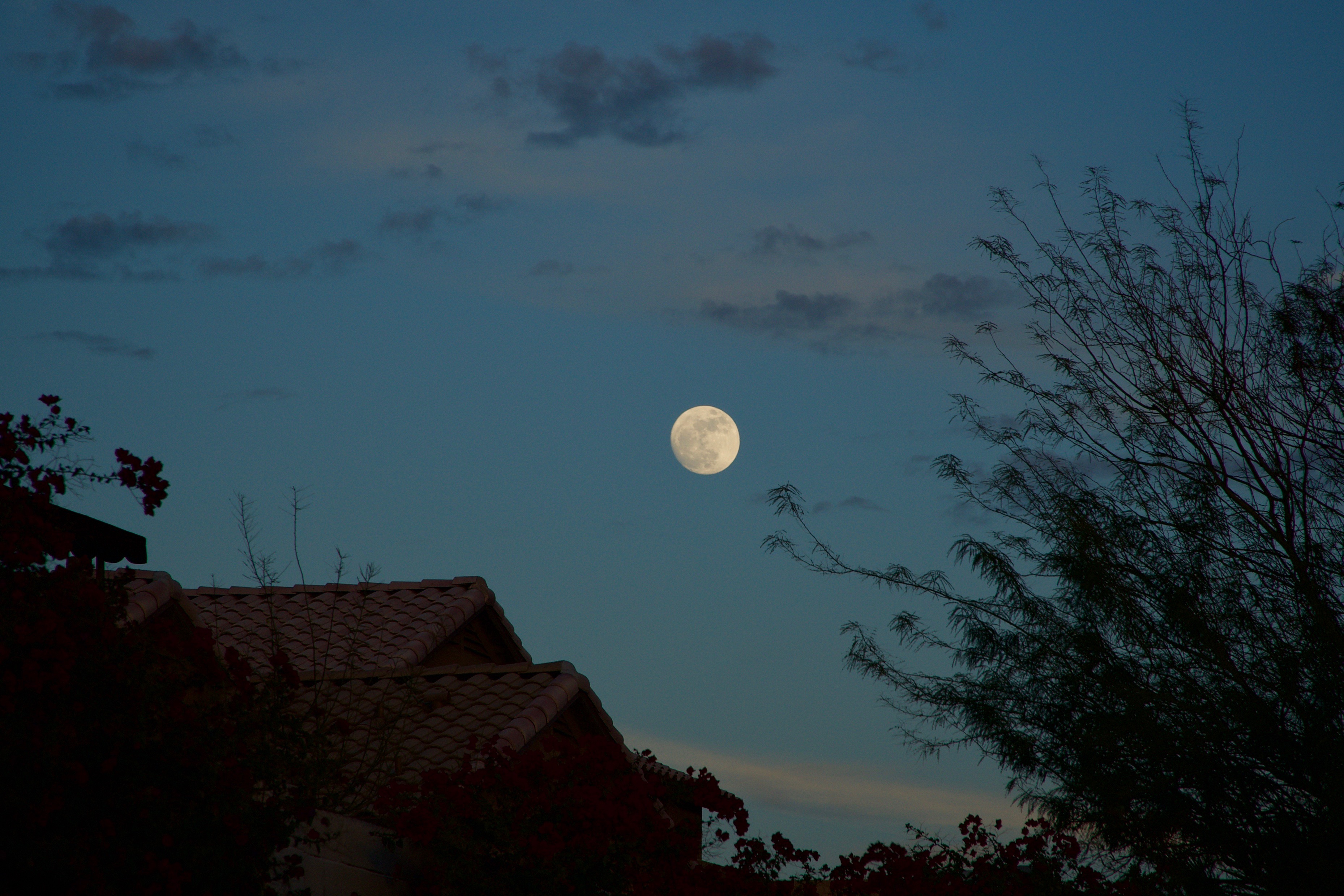 Beautiful moonrise at the new year – Daniel Greene